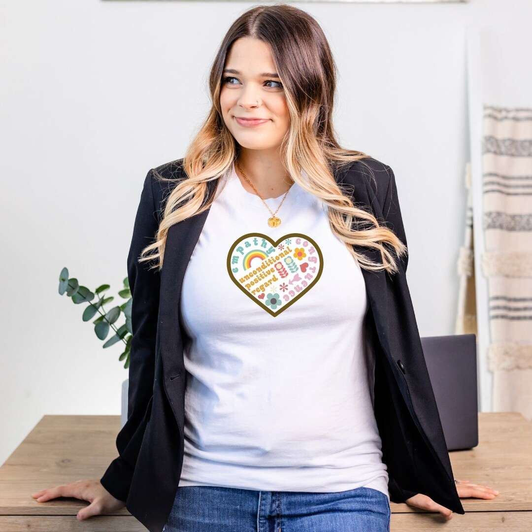 Carl Rogers Core Conditions T-shirt; Person-centered Therapist Shirt ...