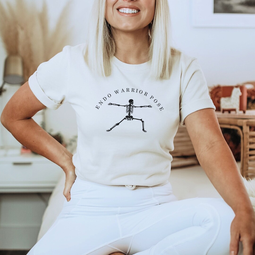 Funny Endo Warrior T-shirt; Endometriosis Awareness Tee With Skeleton ...