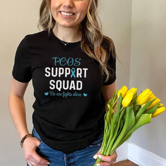 PCOS Support Squad Shirt With Feminine Graphic PCOS Wife - Etsy