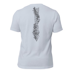Floral Spine T-shirt; Spinal Surgery Gift; Spinal Cord Injury Awareness ...