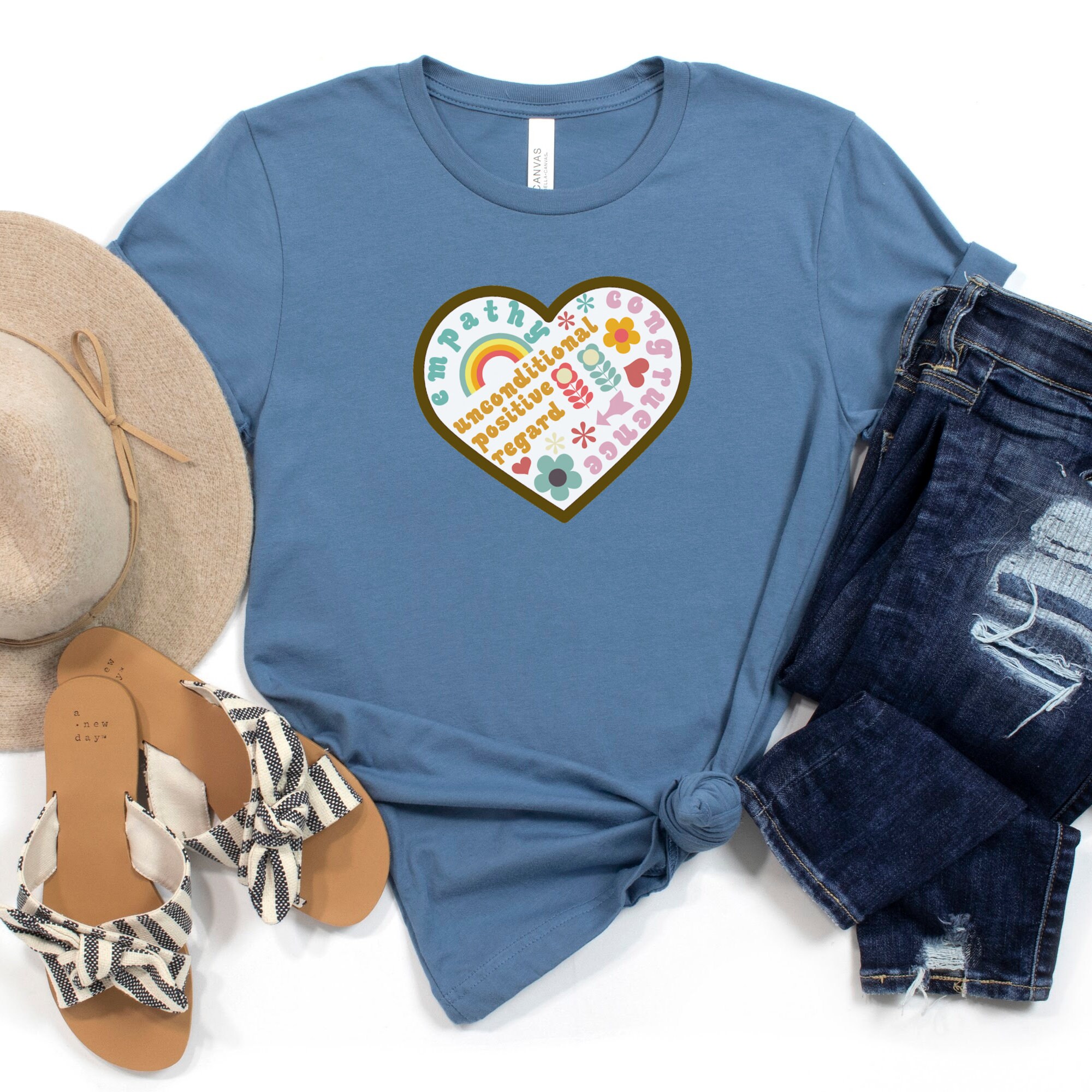 Carl Rogers Core Conditions T-shirt Person-centered Therapist - Etsy