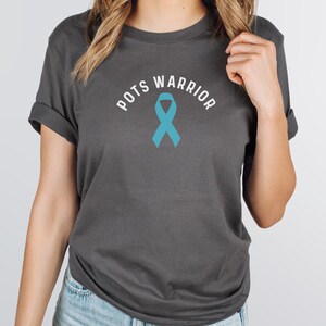 POTS Syndrome Shirt; POTS Disease T-shirt With Teal Awareness Ribbon ...