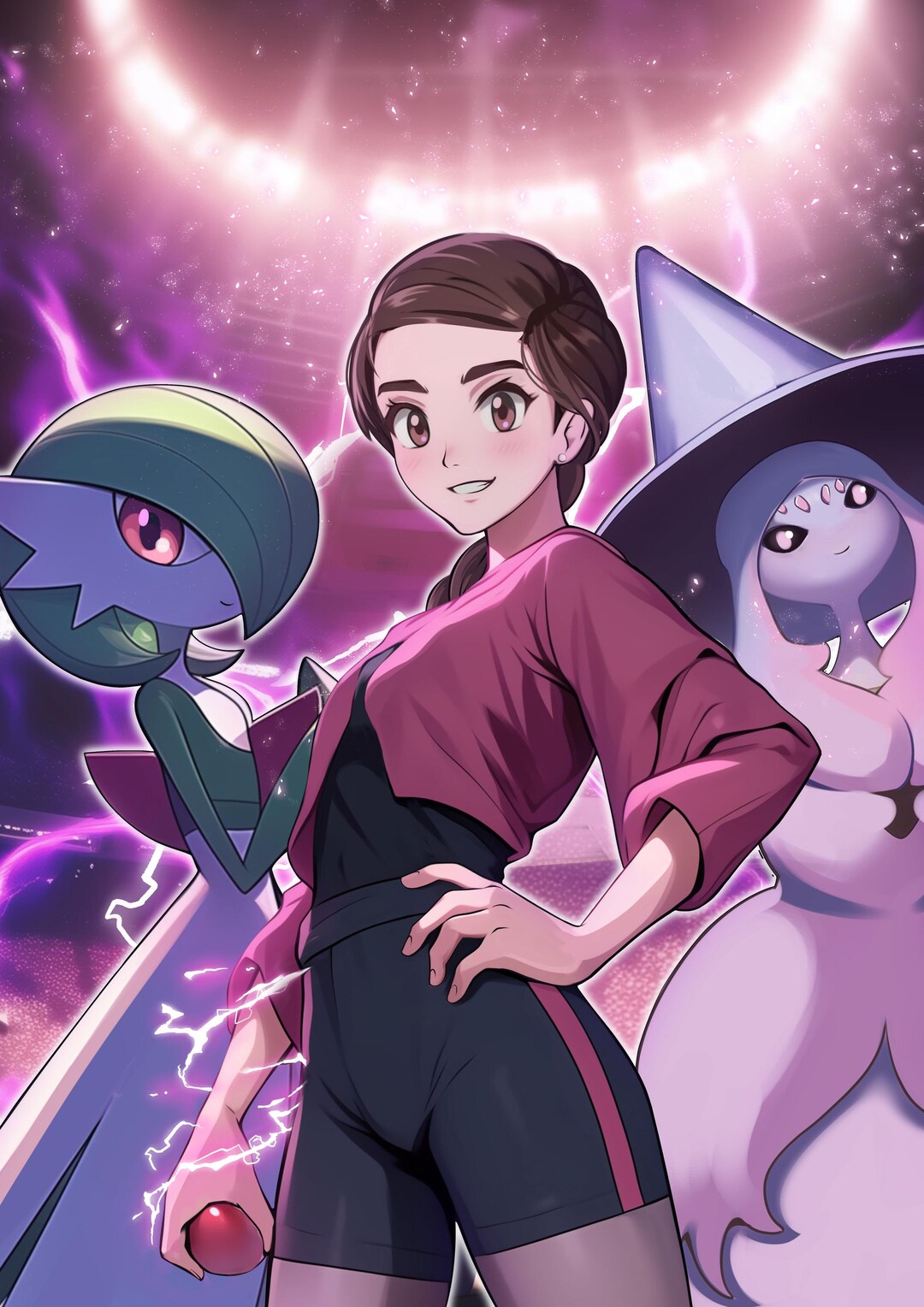 Custom Pokémon Portrait – 1 Person & 6 Pokémon/pet | Personalized ...