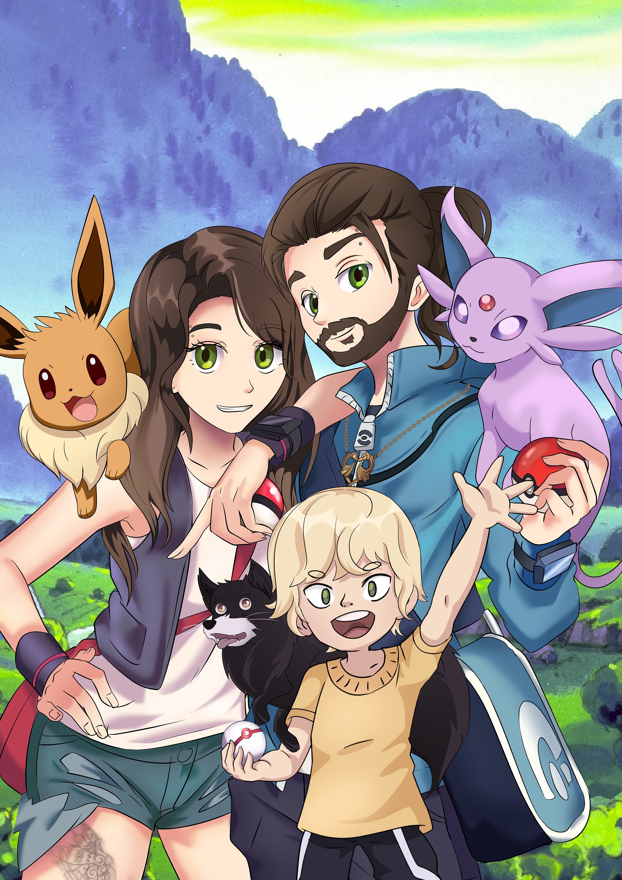 Custom Anime Portrait – 1 Person, Cute Cartoon Style, Personalized ...