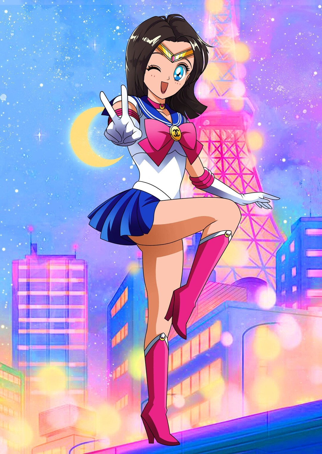 Custom Anime Portrait – 1 Person, Cute Cartoon Style, Personalized ...