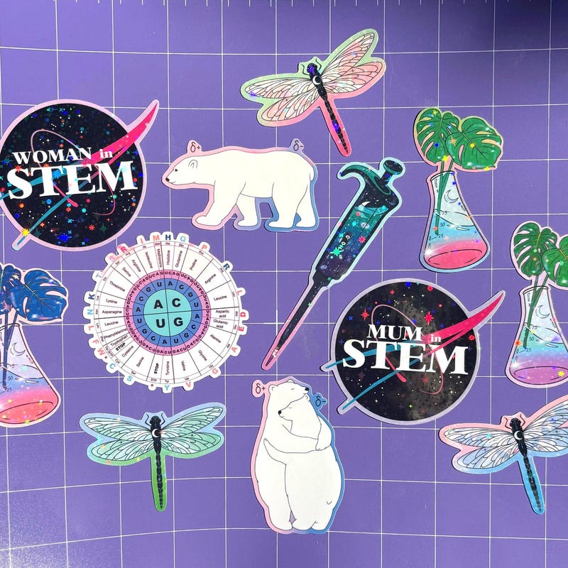 Science Stickers - Etsy