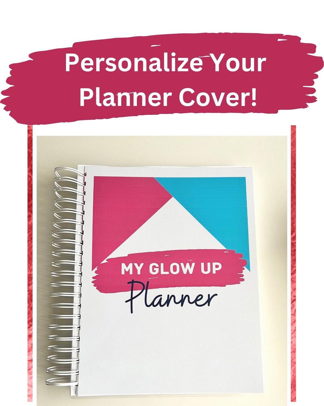 Undated 8.5x11 Large Planner Customizable Cover Personalize My ...