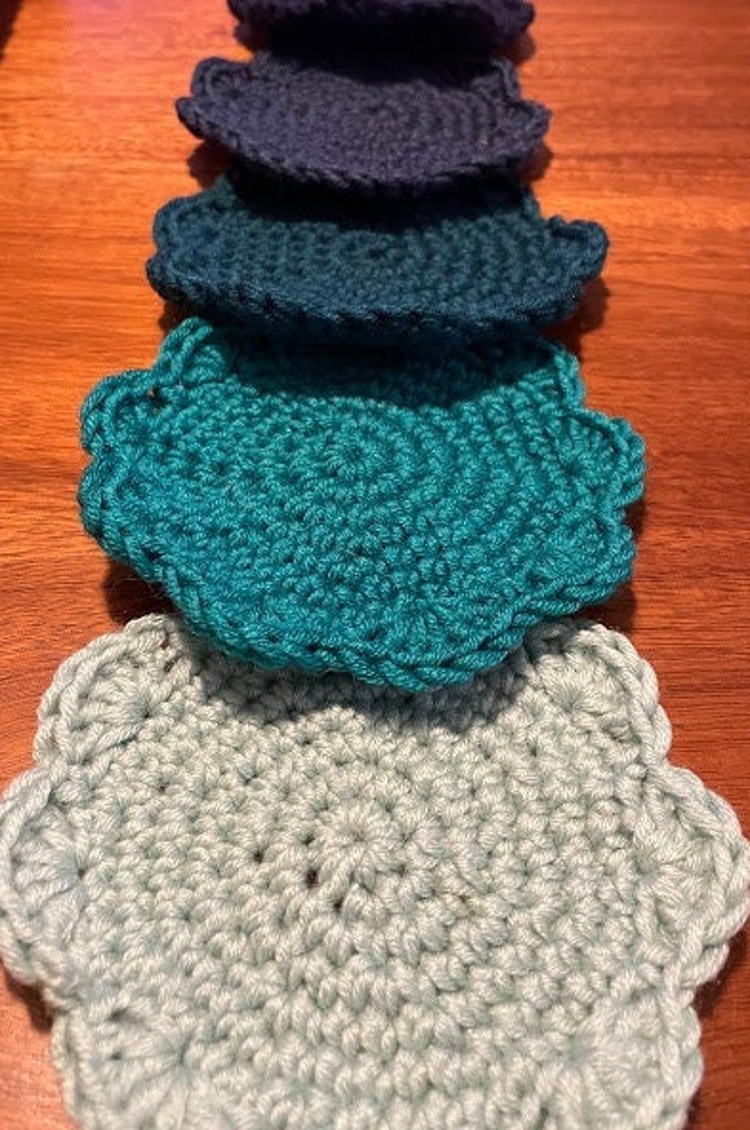 Crochet Scalloped Coaster Pattern - Etsy