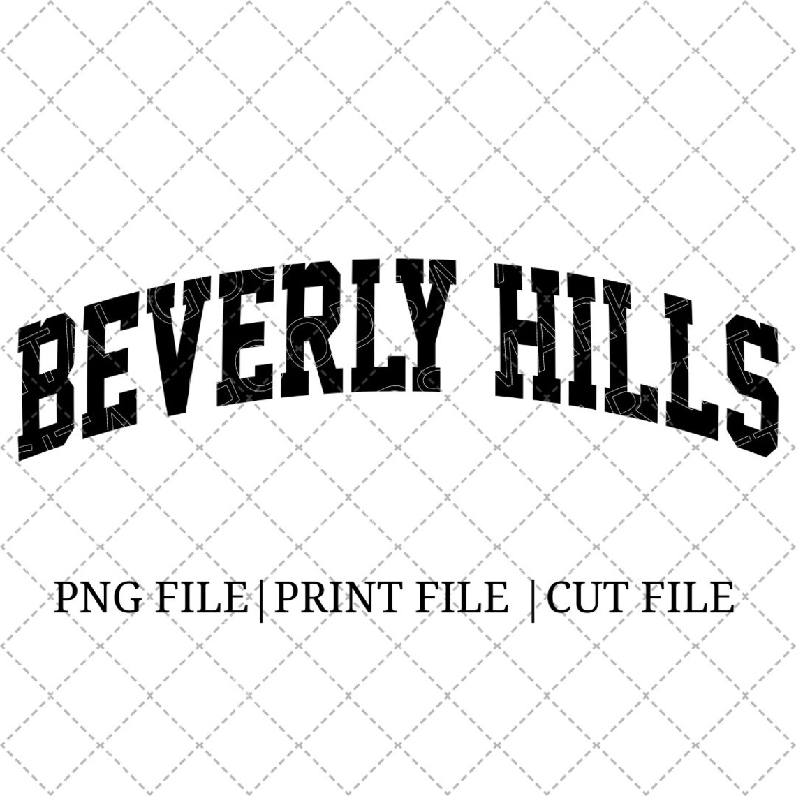 Beverly Hills PNG Digital Download - Trendy SVG - California Cricut ...