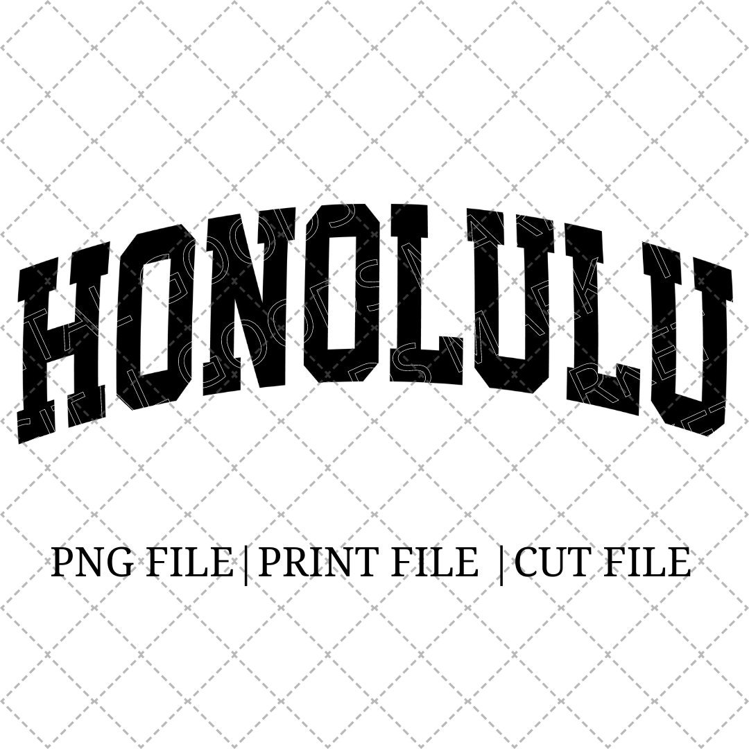 Honolulu PNG Digital Download - Hawaii SVG - Tropical Cricut File ...