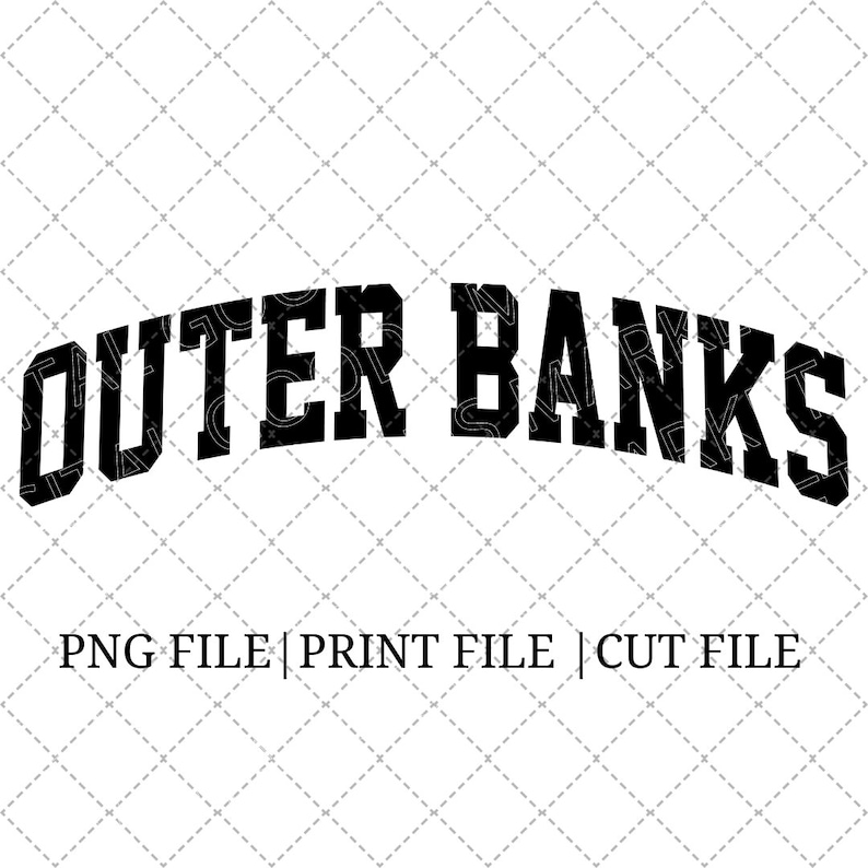 Outer Banks PNG Digital Download - North Carolina - Outer Banks Cricut ...