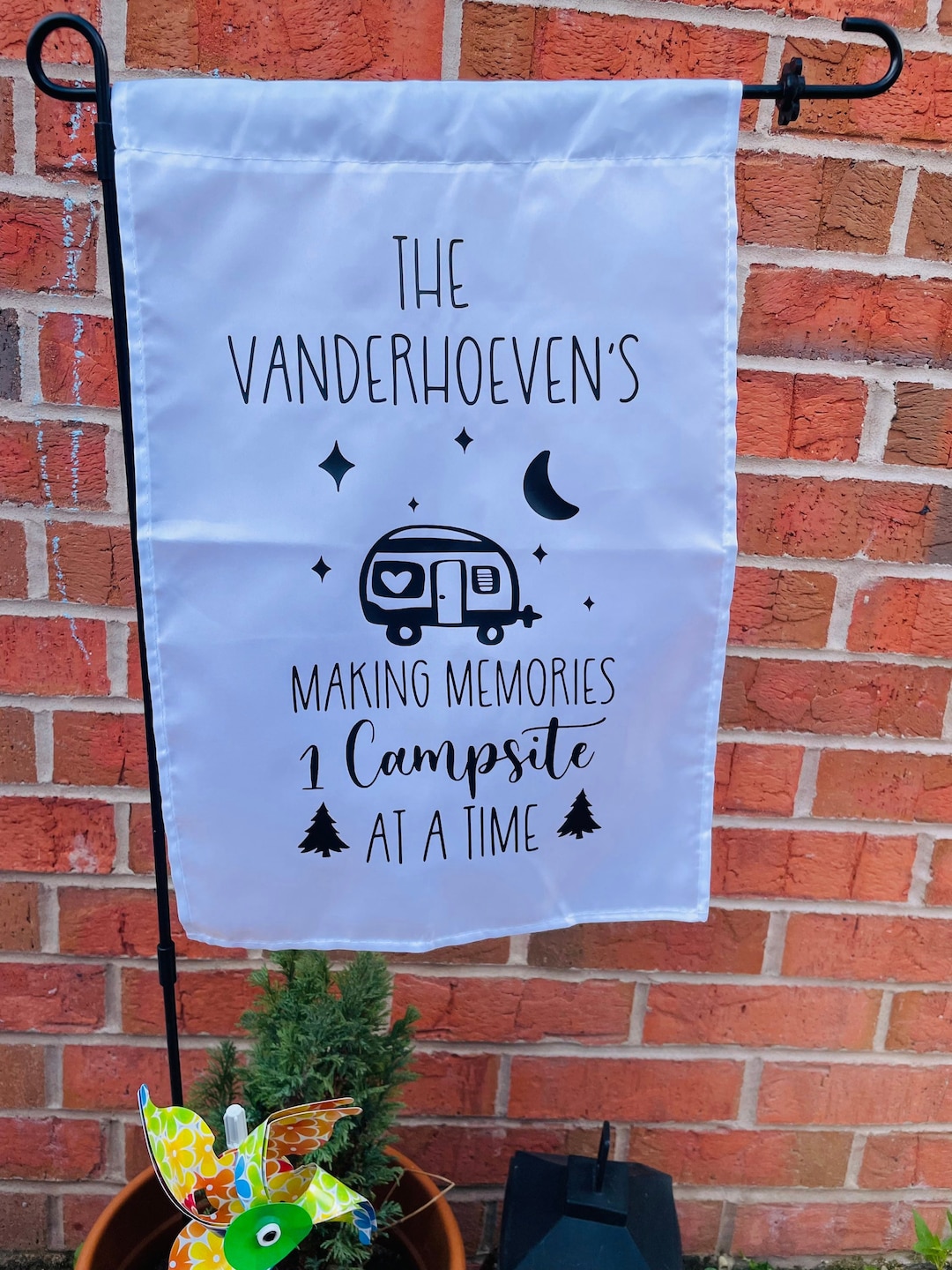 Personalised Camper Van & Caravan Flag Making Memories - Etsy UK