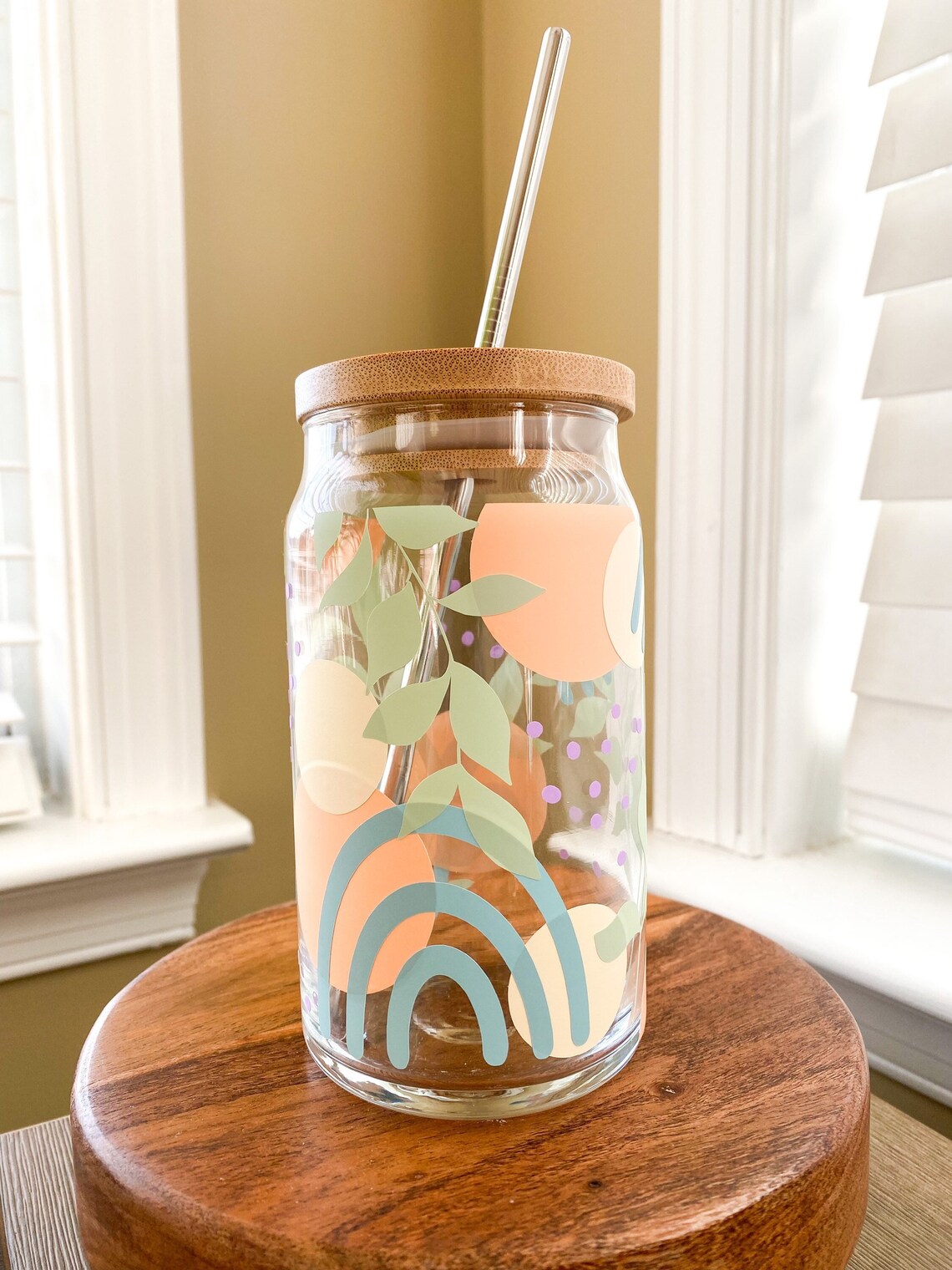 Boho Rainbows Beer Can Glass Rainbow Coffee Cup Rainbow Beer - Etsy