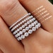 Floating Bubble Wedding Band Women / Single Prong Set Full Eternity ...