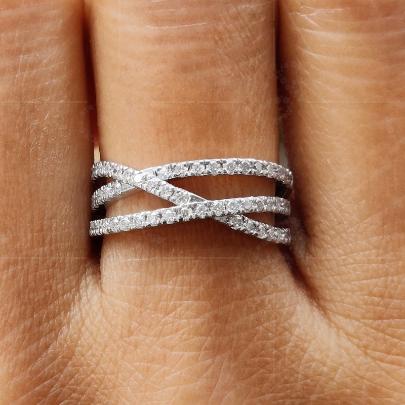 Overlapping Ring - Etsy