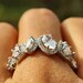Mixed Cut Moissanite Rings for Women, Multi Shaped Halo Anniversary ...
