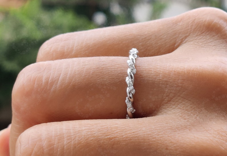 Twisted Wedding Band / Twisted Rope Ring / Vine Ring / 14K - Etsy