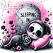Sleeping in Skeleton PNG, Cute Snarky Skeleton Png, Spooky Skeleton PNG ...