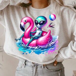 Just Drifting PNG, Summer Alien Png, Sarcastic Sublimation Design ...