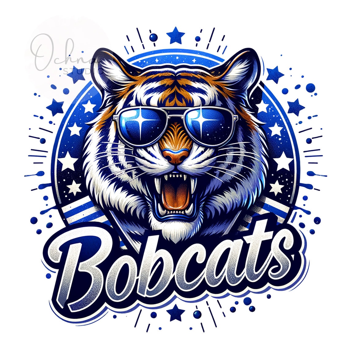 Bobcats PNG, Mascot Png, Royal Blue Png, Football Season Png, Sport Png ...