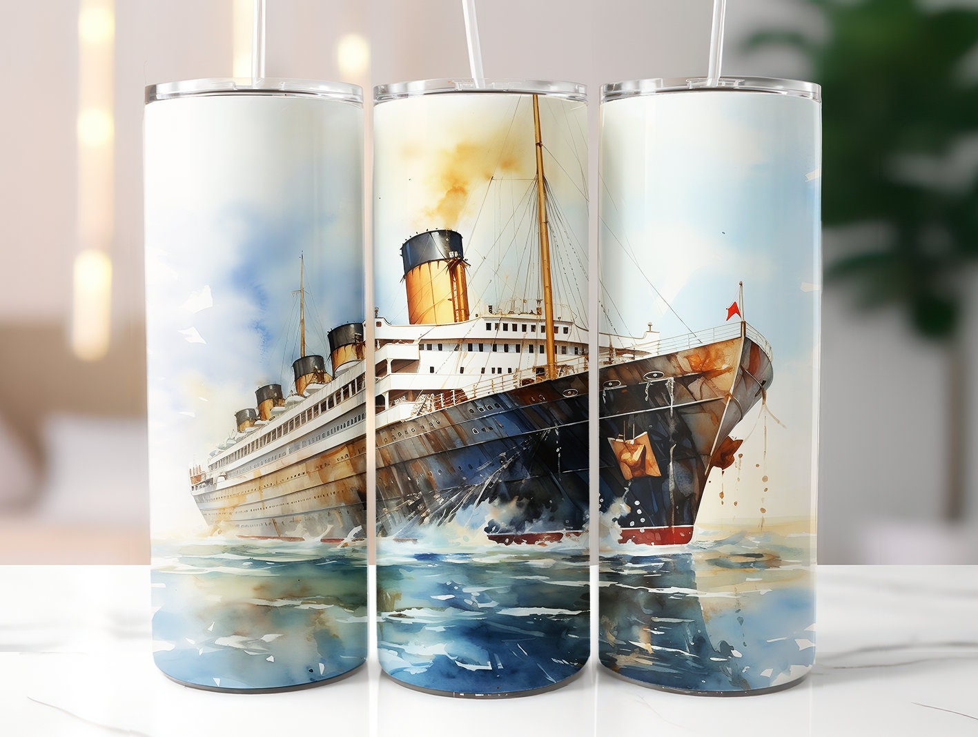 3D Titanic Tumbler Wrap, Titanic Ship Tumbler Sublimation Design, 20oz ...