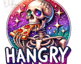 Hangry PNG, Hungry Snarky Skeleton PNG, Funny Saying Png, Ramen Png ...