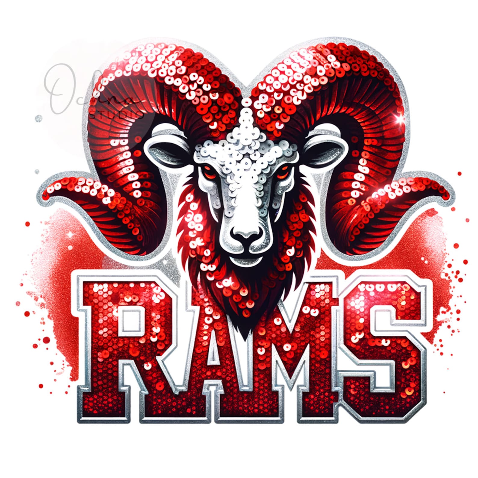 Rams Png,mascot Png, Sport Png, Red Silver Sequin Png, Game Day Png ...