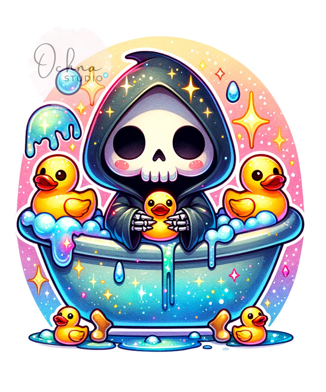 Duck off PNG, Grim Reaper Png, I Don't Give a Duck PNG, Snarky Skeleton ...