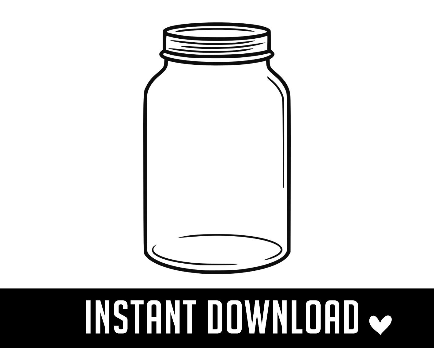 Mason Jar SVG, Mason Jar Cut File, Jar PNG SVG Cut File, Cricut and ...