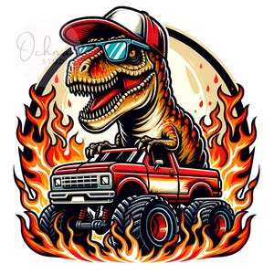 Bruh PNG, T Rex Monster Truck, T-rex Png, Dino, Dinosaur Png, Monster ...