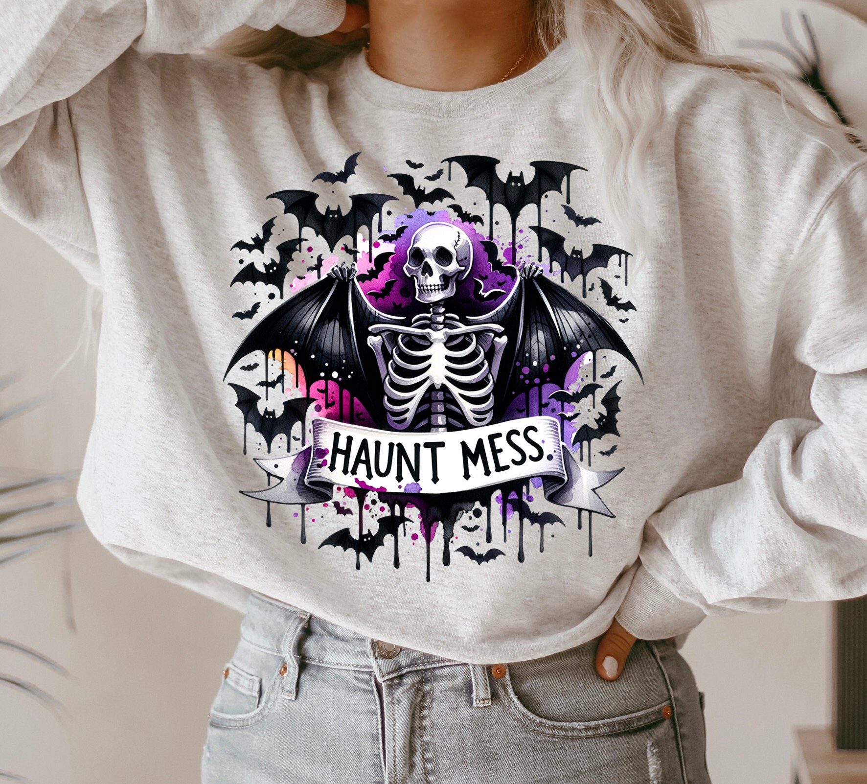 Haunt Mess PNG, Spooky Skeleton Clipart, Haunt Mess Clipart, Spooky ...
