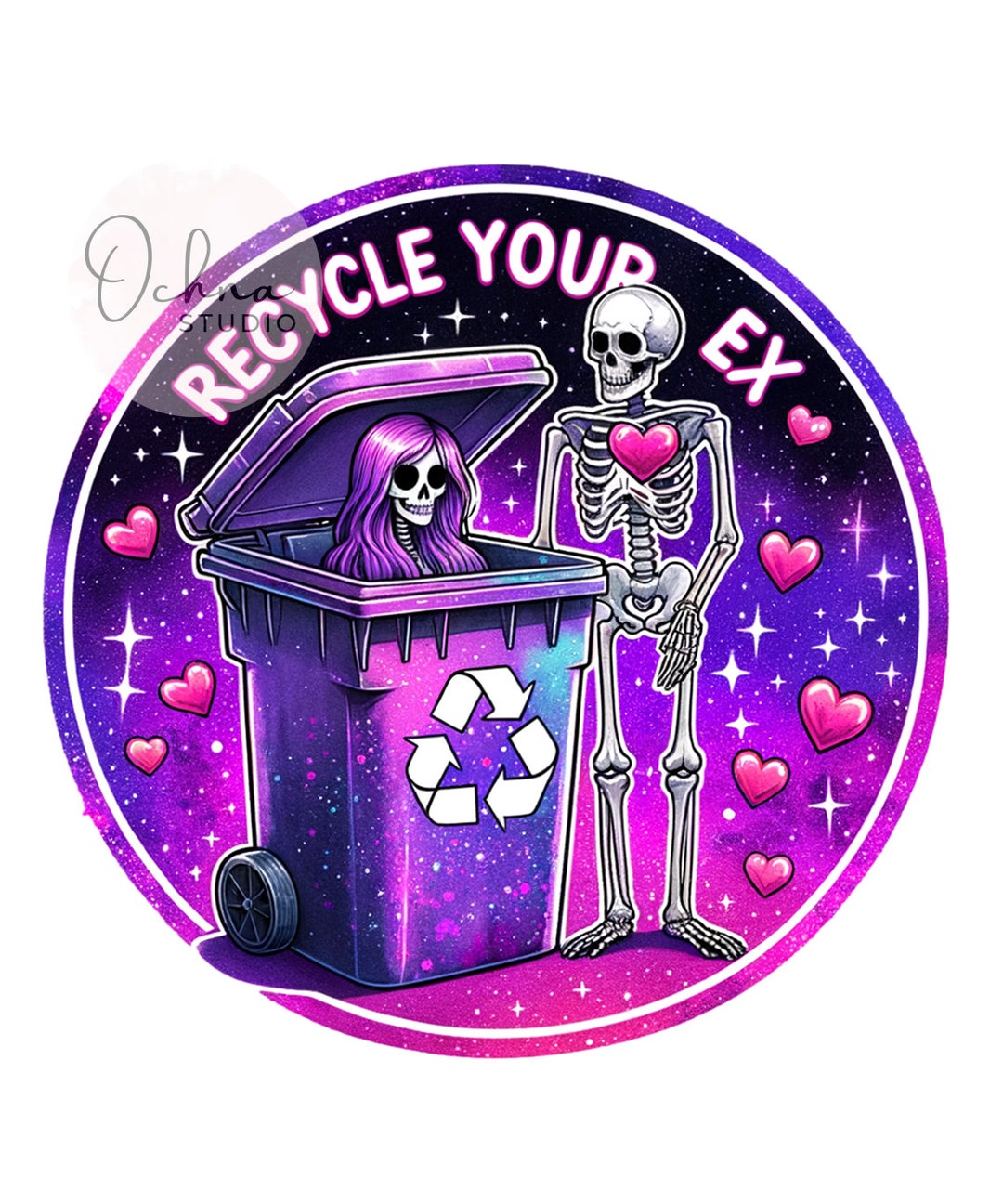 Recycle Your Ex PNG, Snarky Skeleton Clipart, Sarcastic Png, Ex ...