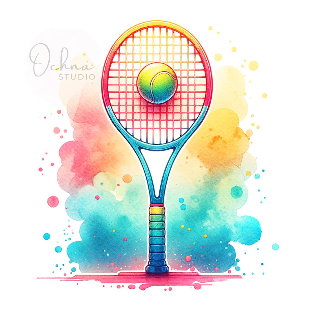 Colorful Tennis PNG, Sport Png, Tennis Clipart, Tennis Ball PNG, Tennis ...