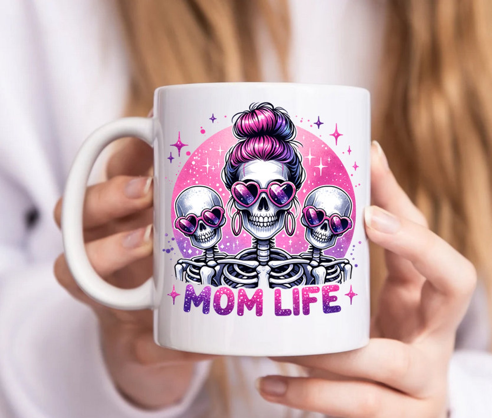 Mom Life PNG, Skeleton Mom Clipart, Mom Skull PNG Design, Mothers Day ...