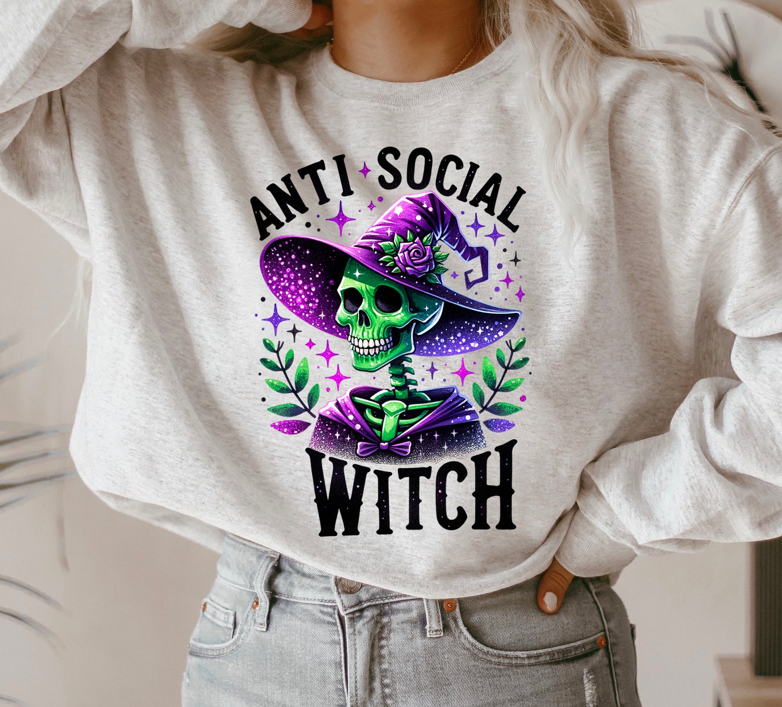 Anti Social Witch PNG, Witch Skeleton Clipart, Halloween Skeleton Witch ...