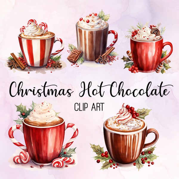 Hot Cocoa Clipart - Etsy