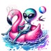 Just Drifting PNG, Summer Alien Png, Sarcastic Sublimation Design ...
