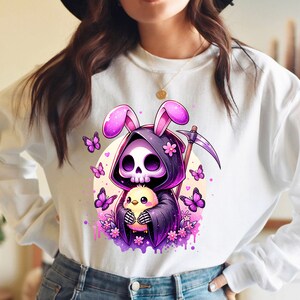 Spooky Easter PNG, Grim Reaper Easter Bunny PNG, Easter Chicken Png ...