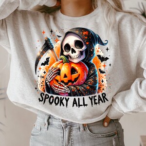 Spooky All Year PNG, Waiting for Halloween Clipart, Spooky Fall Vibes ...