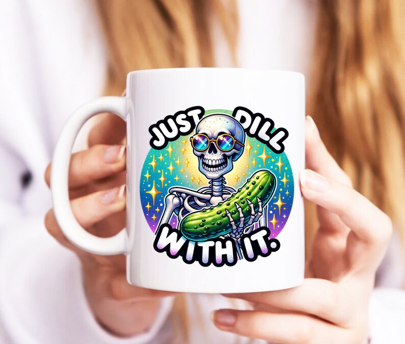 Dill With It PNG, Skeleton Pickle PNG, Dill Pickle Clipart, Snarky ...