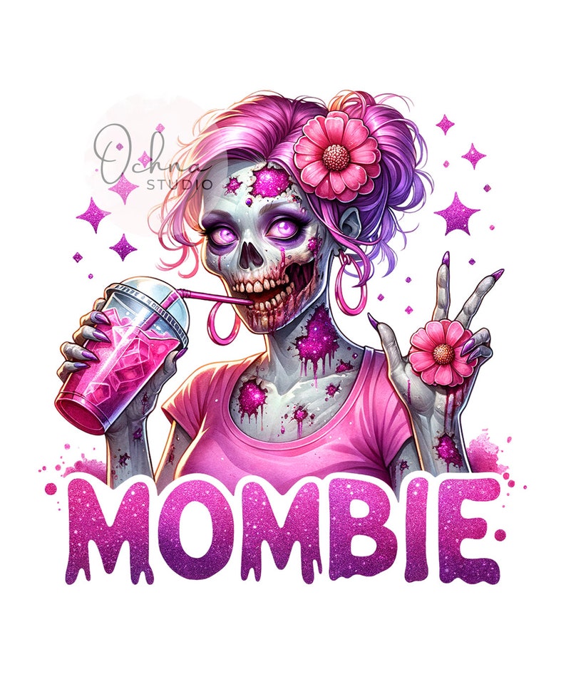 Mombie PNG, Funny Mom PNG, Zombie Mom Halloween Clipart, Mom Life ...