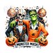 Monster Mash PNG, Spooky Halloween Clipart, Halloween Skeleton Monster ...