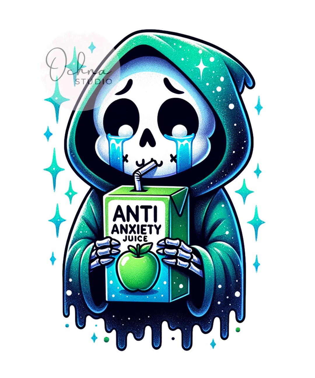 Anti Anxiety Juice PNG, Anxiety Skeleton Sublimation, Antisocial Png ...