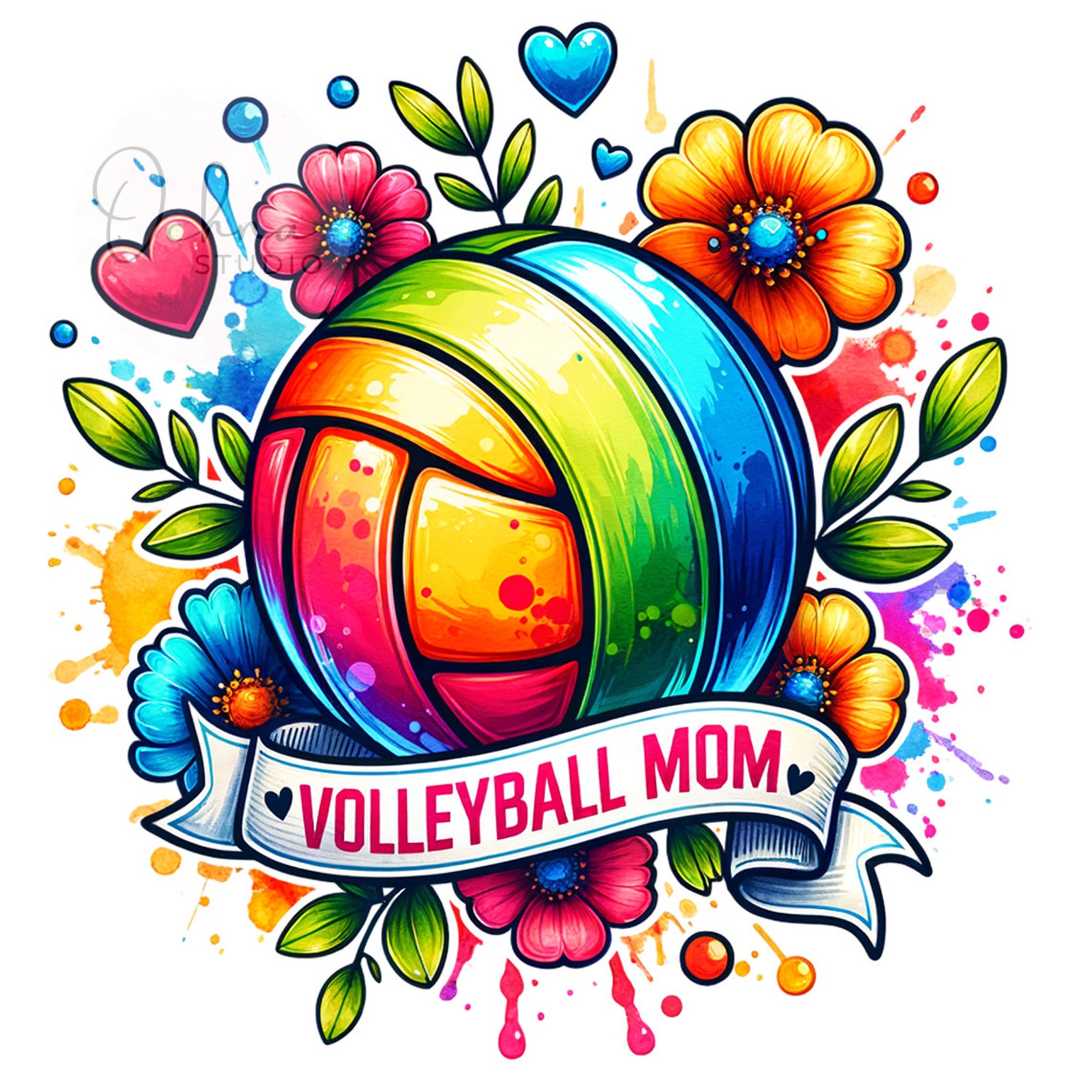 Volleyball Mom PNG, Sport Png, Mother Svg, Sport Mum Png, Rainbow ...