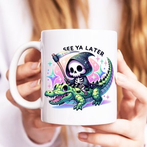 Alligator PNG, See Ya Later Alligator PNG, Snarky Skeleton, Alligator ...