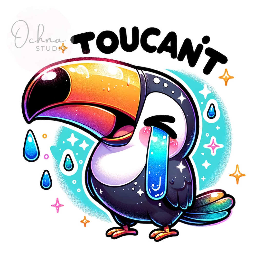 Toucan't PNG, Toucan Clipart, Sad Tropical Bird, Awareness, Depressed ...