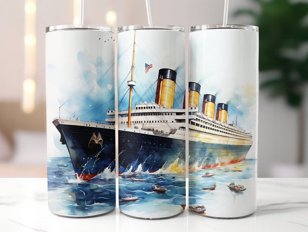 3D Titanic Tumbler Wrap, Titanic Ship Tumbler Sublimation Design, 20oz ...