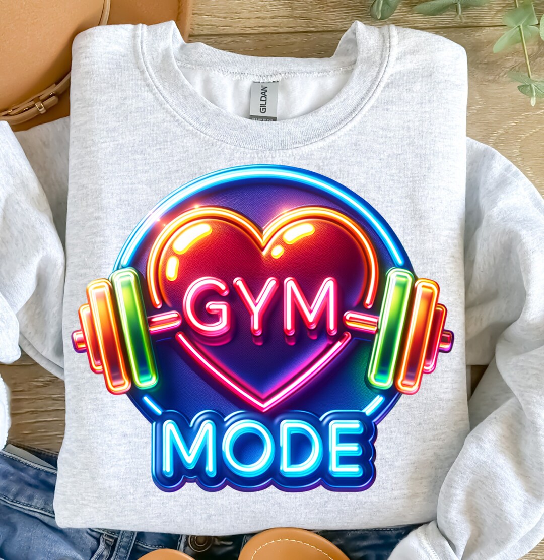 Gym Mode PNG, Colorful Neon Png, Fitness Png, Gym Love Png, Gym Life ...
