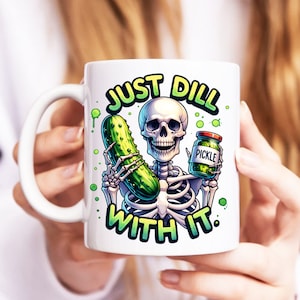 Dill With It PNG, Skeleton Pickle PNG, Dill Pickle Clipart, Snarky ...
