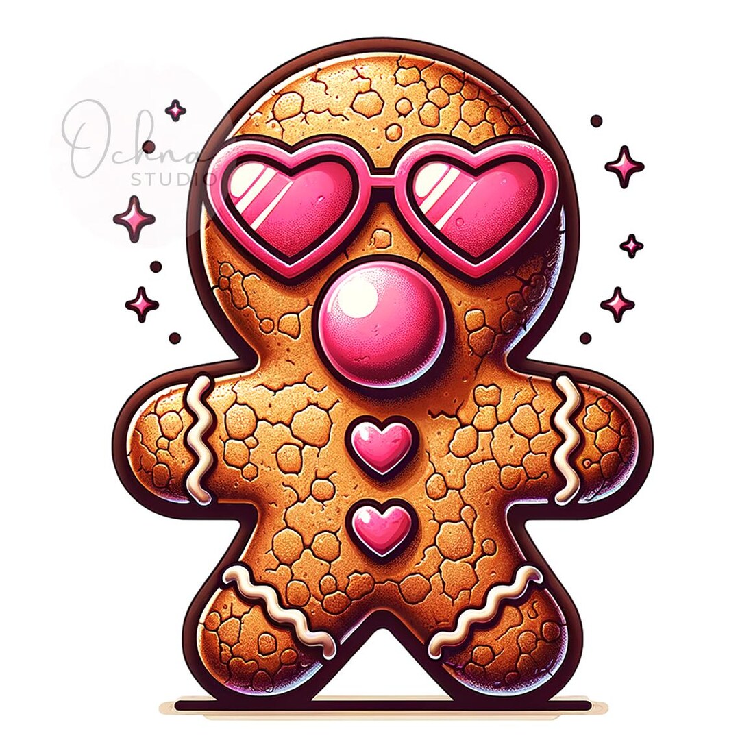 Ginger Breadman PNG, Christmas Ginger Bread Man, Bubble Gum Png, Bubble ...